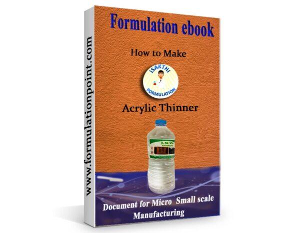 How to make Acrylic Thinner – Paint & Cleaning Product Formula